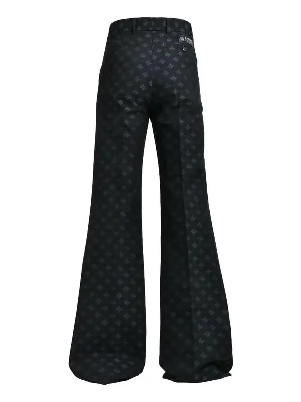 Amiri Ma Quad Jacquard Flared Trousers - Black