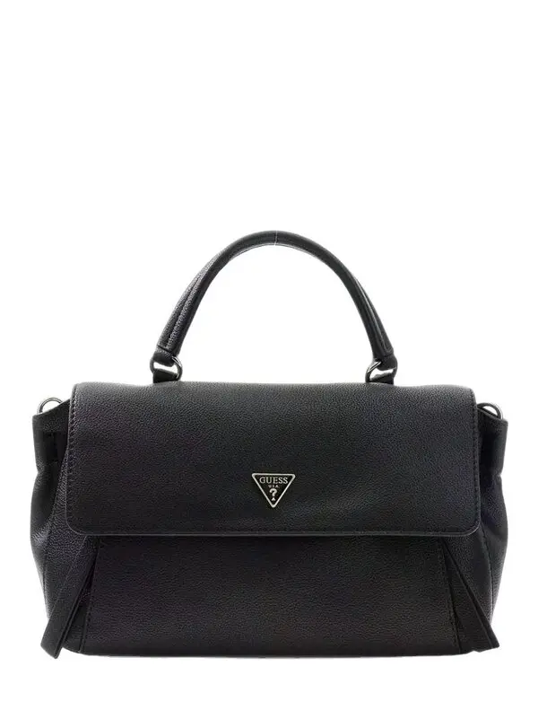 Guess Devon Grained Tote Bag - Black