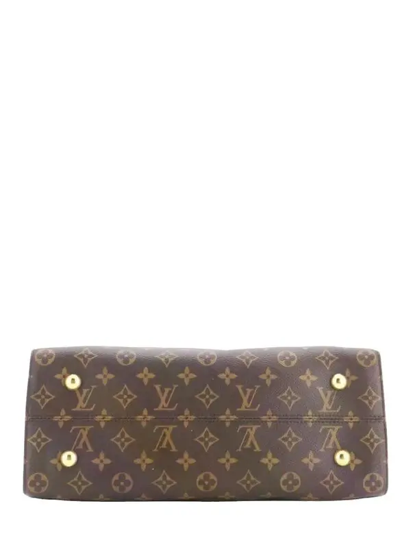 LOUIS VUITTON Monogram Canvas Leather Satchel - Black