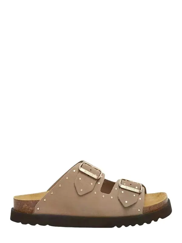 DR. SCHOLL'S SHOES Beatriz Studded Buckle-fastening Sandals - Neutrals