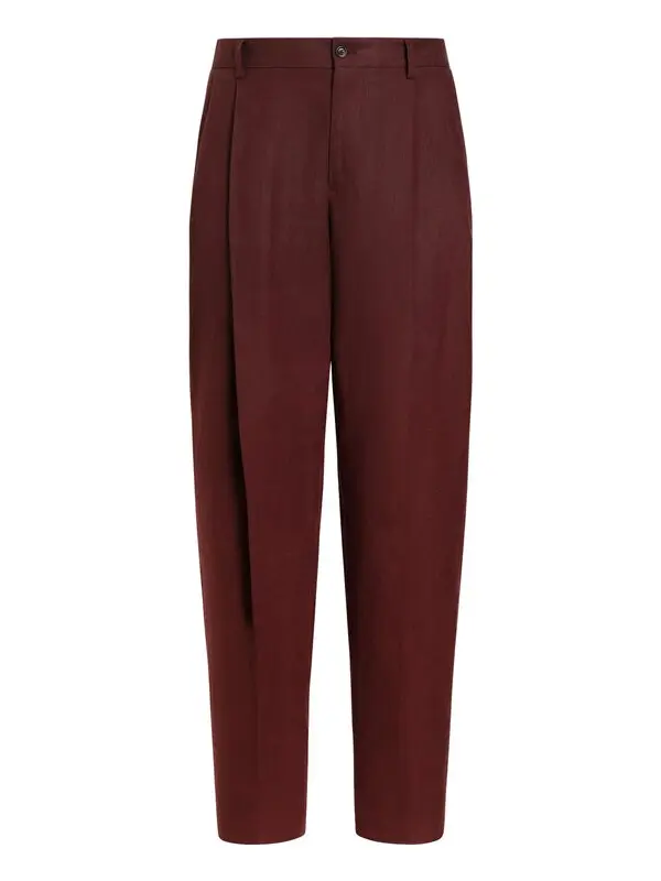 Dolce & Gabbana Pantalone Pants And Shorts Multi-colored Linen - Multicolor