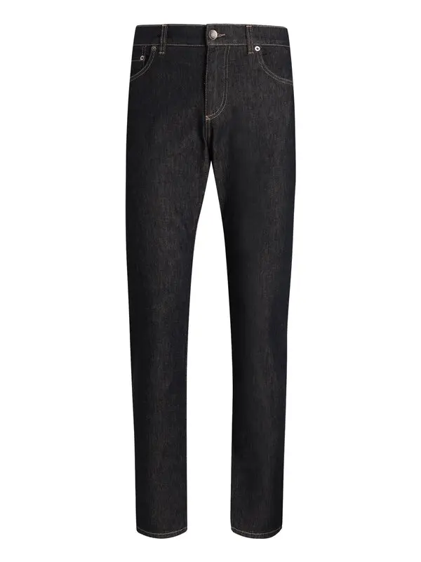 Dolce & Gabbana Slim-fit Stretch Cotton Jeans Denim Multi-colored - Multicolor