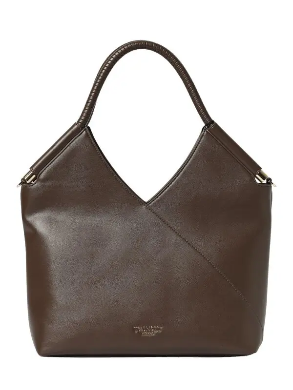 TWINSET Synthetic Leather Shoulder Bag - Brown