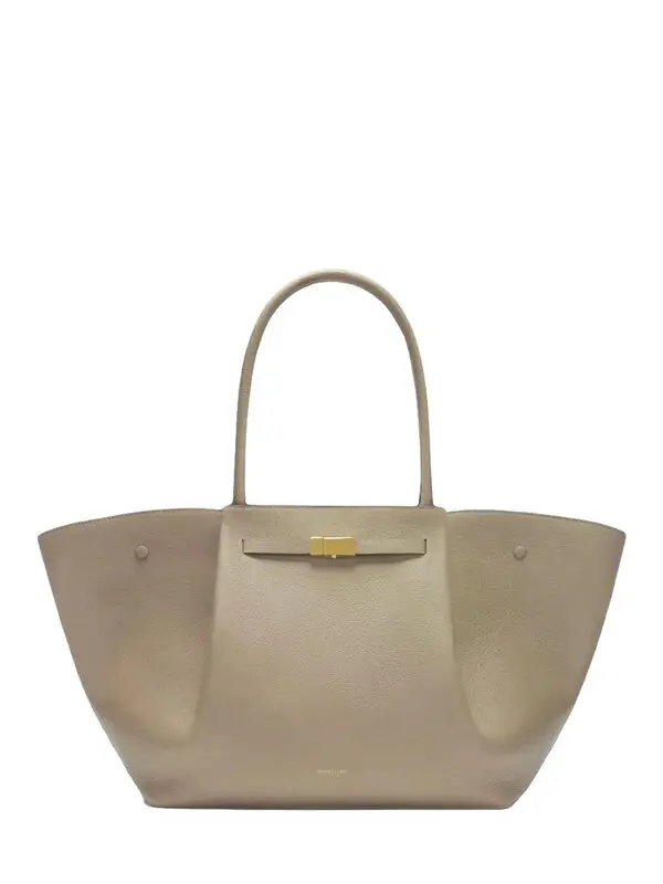 DEMELLIER The New York Leather Tote Bag - Neutrals