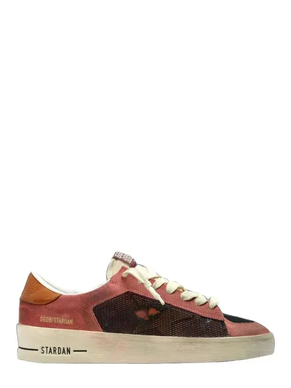 GOLDEN GOOSE Stardan In Suede With Beige Star - Pink