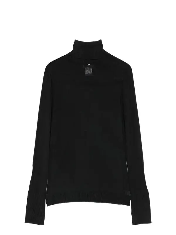 Lorena Antoniazzi Roll-neck Wool Sweater - Black