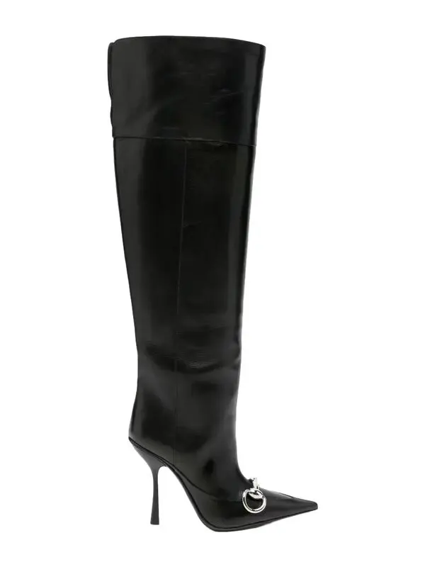 Gucci Boulevard Horsebit Boots - Black