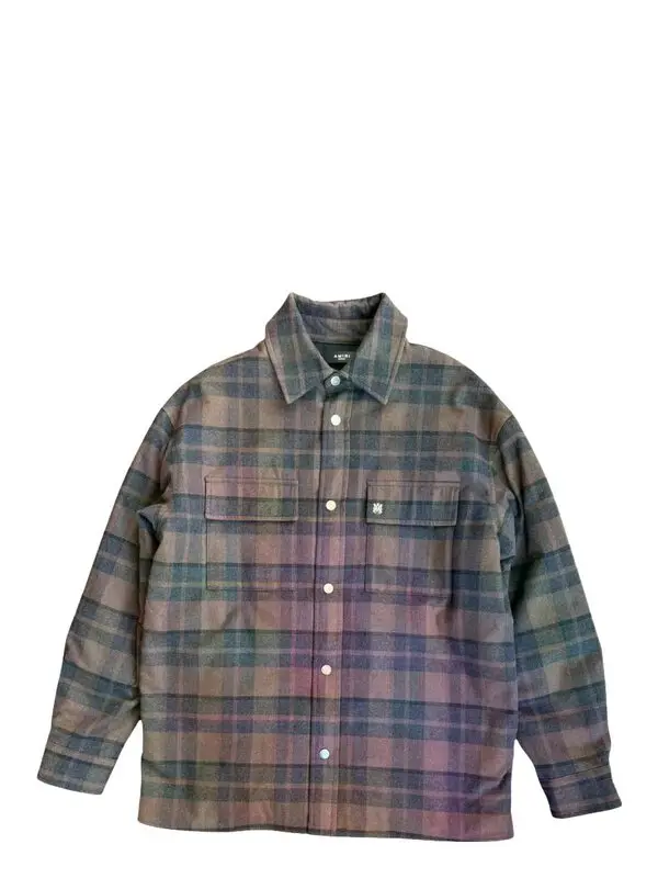 Amiri Ma Plaid Padded Overshirt - Brown