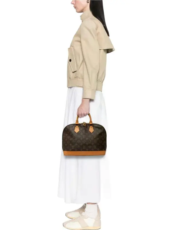 LOUIS VUITTON 1997 Monogram Alma Pm Handbag - Brown
