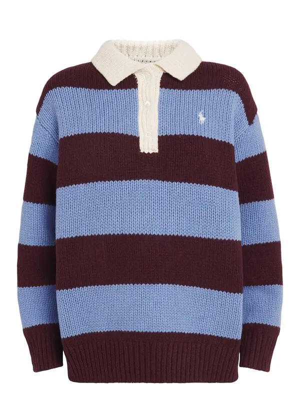 Polo Ralph Lauren Wool-blend Stripe Sweater - Red