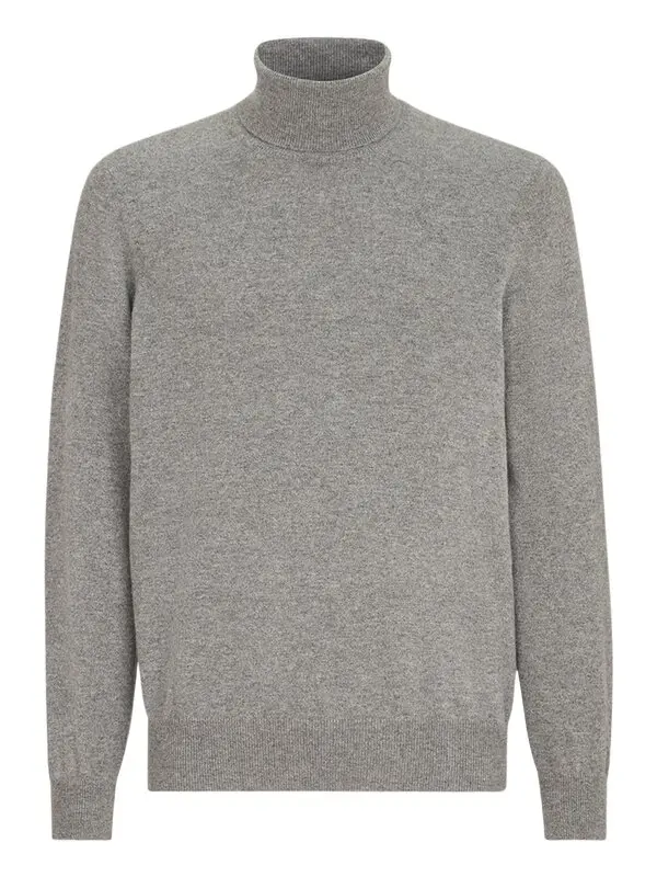 Brunello Cucinelli Cashmere Rollneck Sweater - Grey