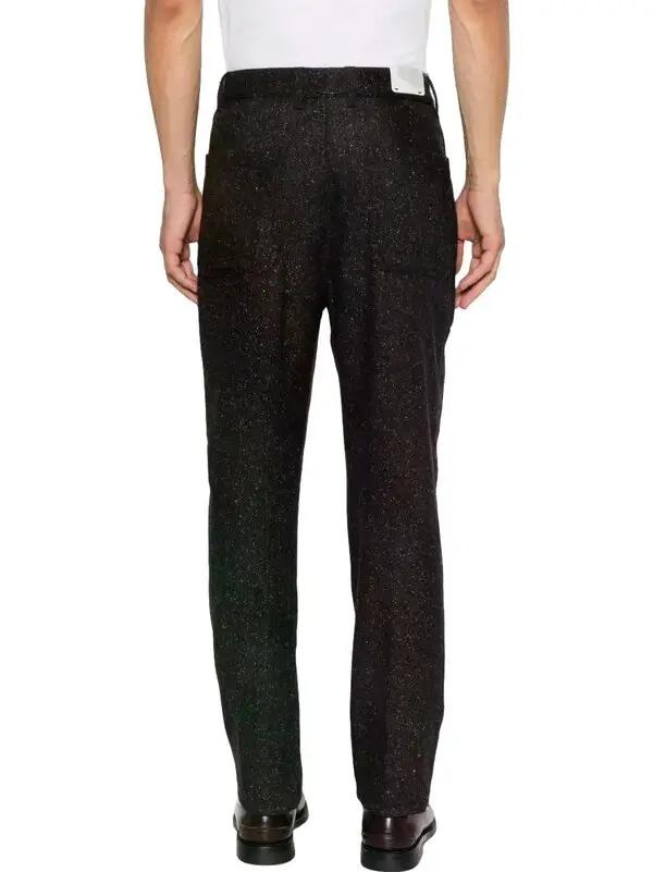 Eleventy Flecked Trousers - Brown