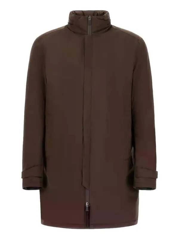 Herno Windstopper Hooded Raincoat - Brown
