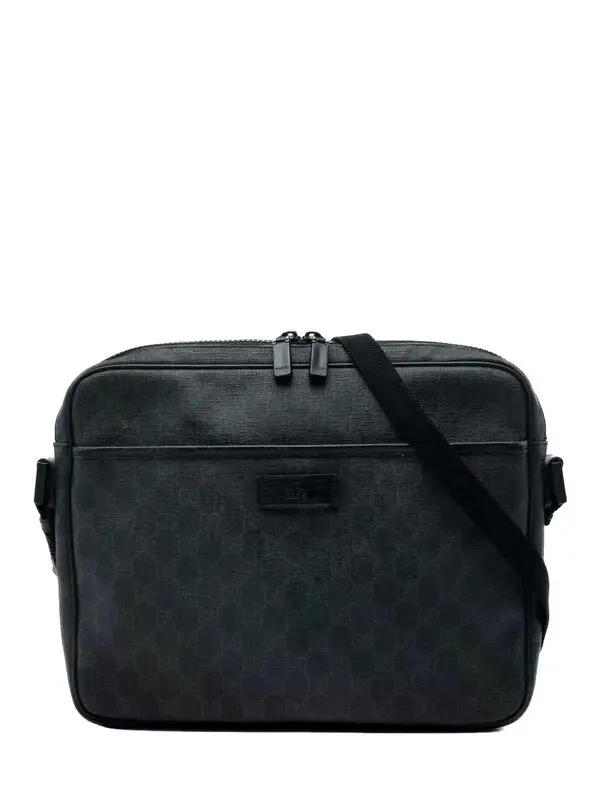 Gucci Gg Supreme Crossbody Bag - Black