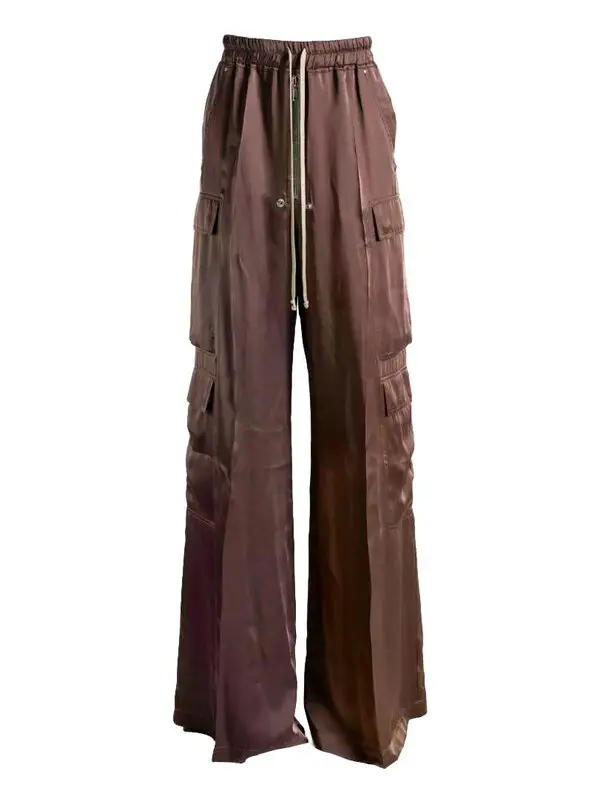 Rick Owens Tower Belas Drawstring-waist Cargo Pants - Brown