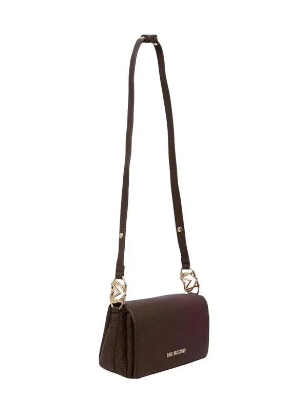 Moschino Logo-plaque Cross Body Bag - Brown