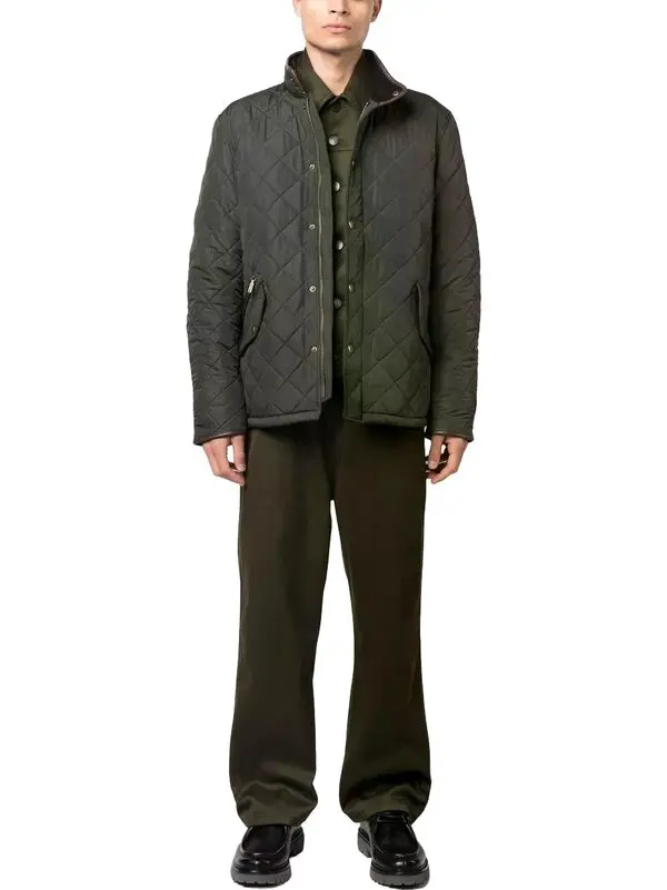 Barbour Powell Quilted Long-sleeve Jacket - Green