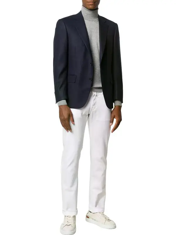 Canali Single-breasted Blazer - Blue