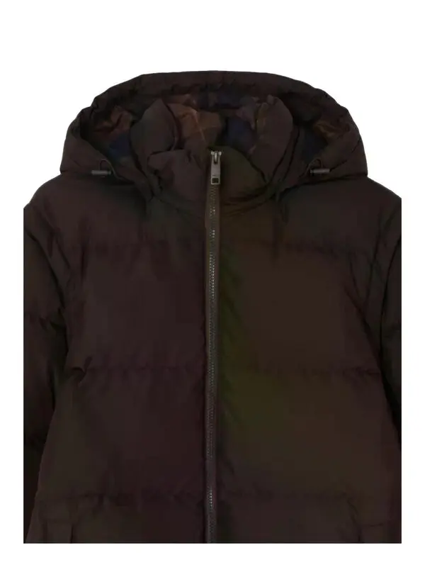 Burberry Detachable-sleeve Puffer Jacket - Brown
