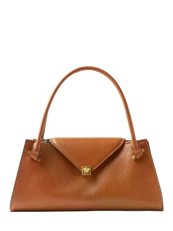 Versace Severine Leather Shoulder Bag - Brown