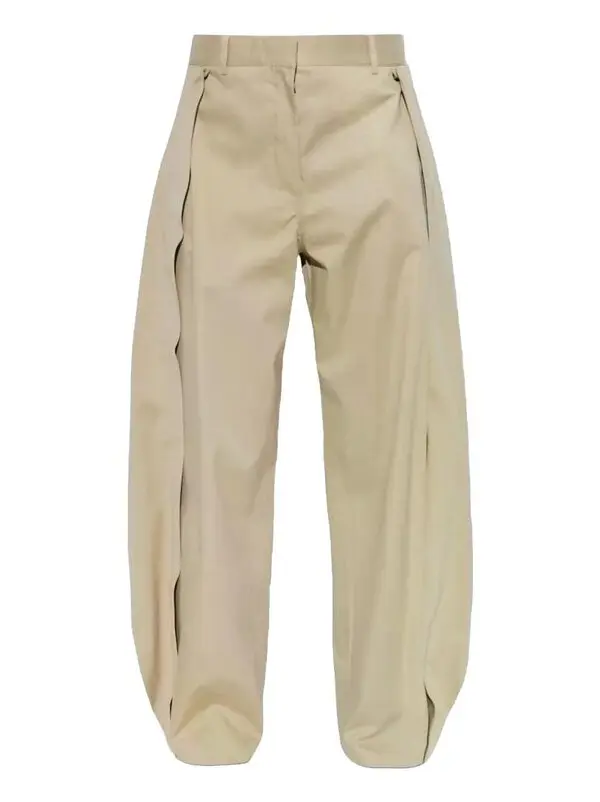 Loewe Draped Wide-leg Trousers - Neutrals