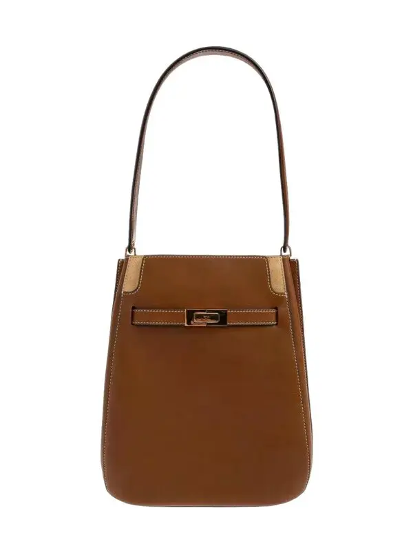 Tory Burch Lee Radziwill Bucket Bag - Brown