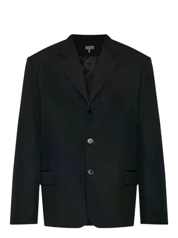 Loewe Notch-lapel Wool Blazer - Black