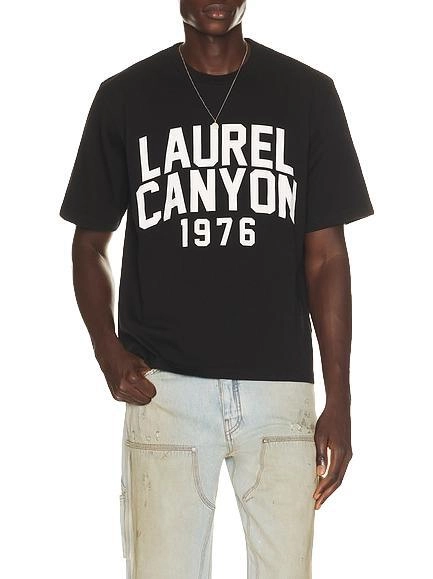 Amiri Laurel Canyon Box Tee - Black