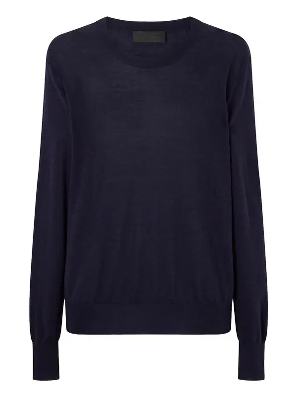 NILI LOTAN Verit Cashmere And Silk-blend Sweater - Blue