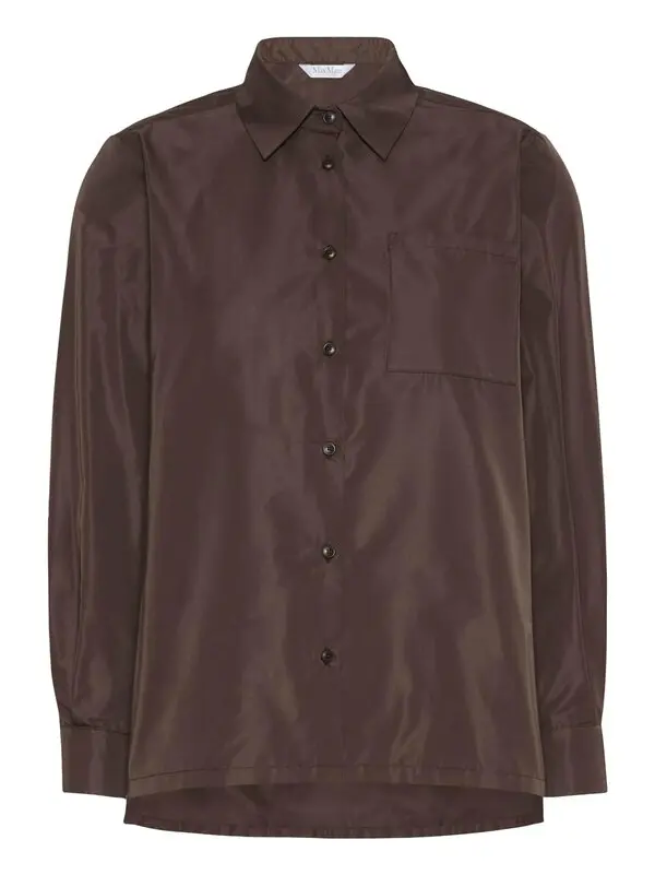 Max Mara Satin Shirt - Brown