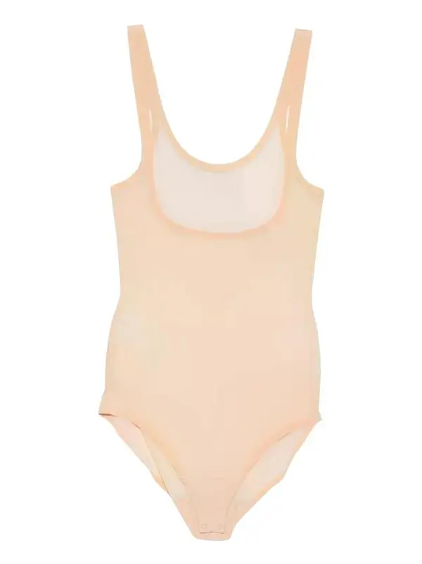 Wolford Scoop Neck Sleeveless Mesh Bodysuit - Neutrals
