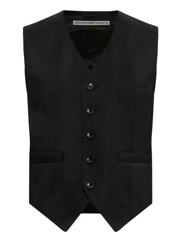 Alexander Wang Zip-detail Waistcoat - Black