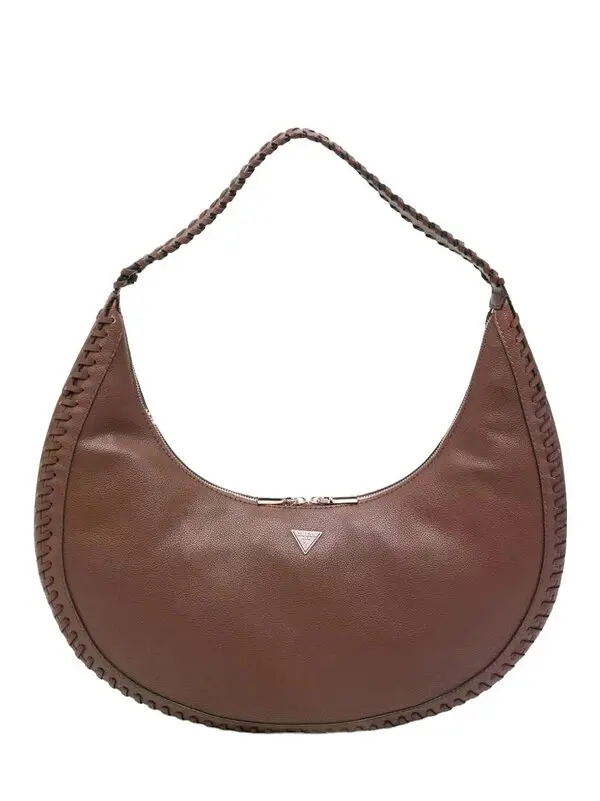 Guess Whipstitch Trim Shoulder Bag - Brown