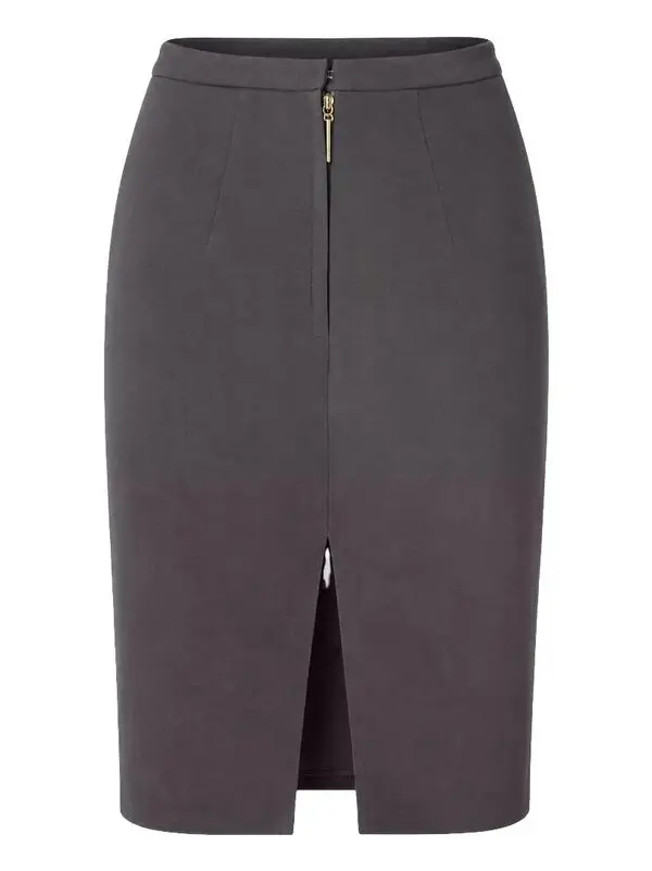 Elisabetta Franchi Front-slit Pencil Skirt - Grey