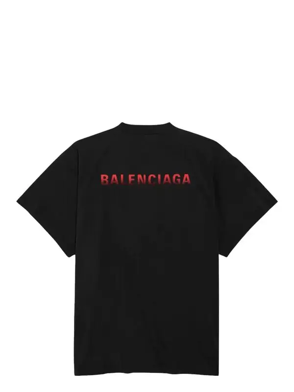 Balenciaga Back-gradient Oversized T-shirt - Black