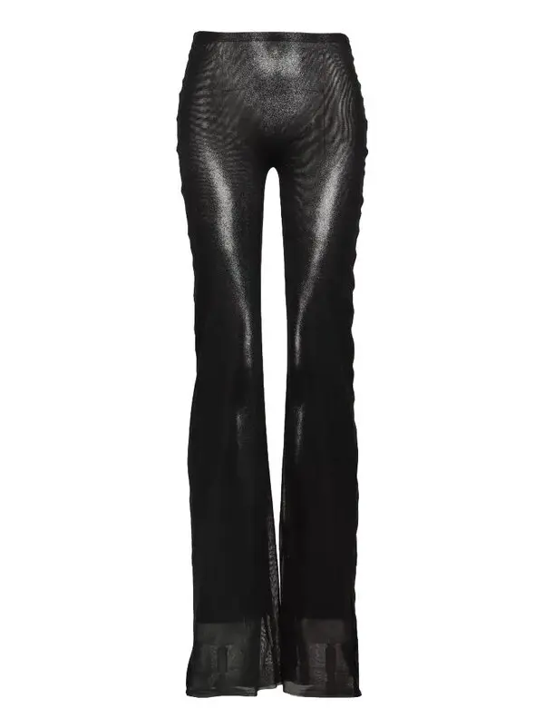 JEAN PAUL GAULTIER Body Dust Mesh Trousers - Black