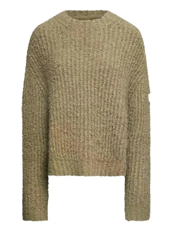 MAISON MARGIELA Long-sleeve Bouclé-knit Sweater - Neutrals