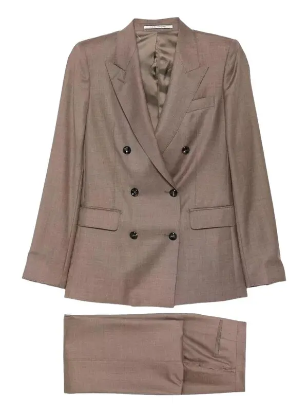 Tagliatore Double-breasted Suit - Brown