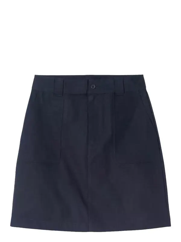 Carhartt Work In Progress Postal Straight Mini Skirt - Blue