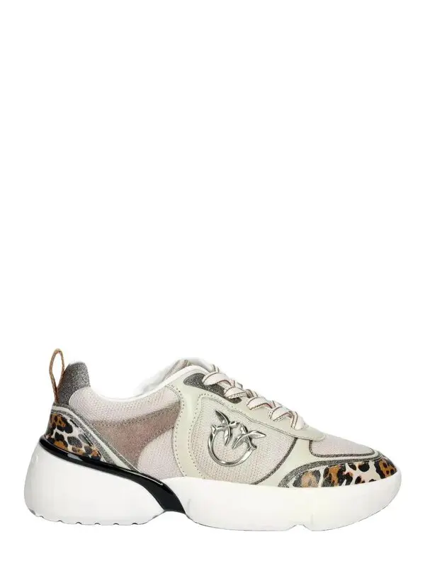 Pinko Alba 03 Leopard-print Sneakers - Neutrals