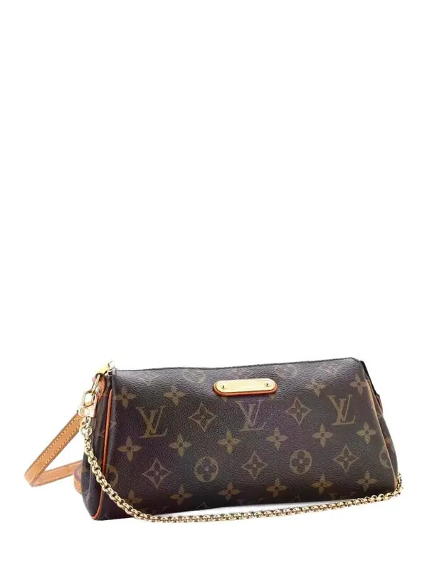 LOUIS VUITTON Monogram Canvas Eva Clutch Bag - Brown