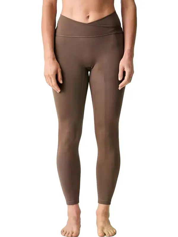 Adidas Studio Crossover Leggings - Brown