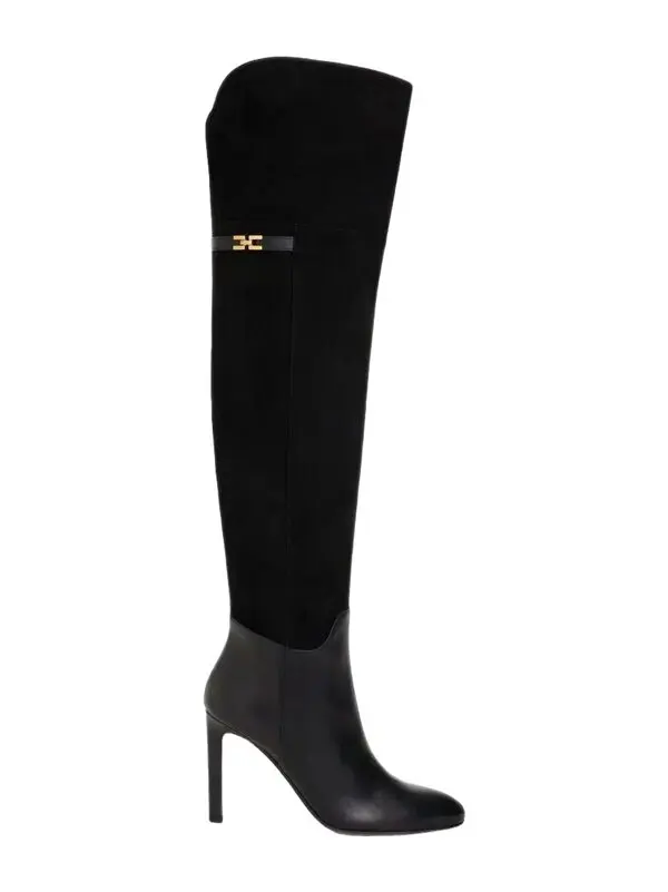 Elisabetta Franchi Suede Boots - Black