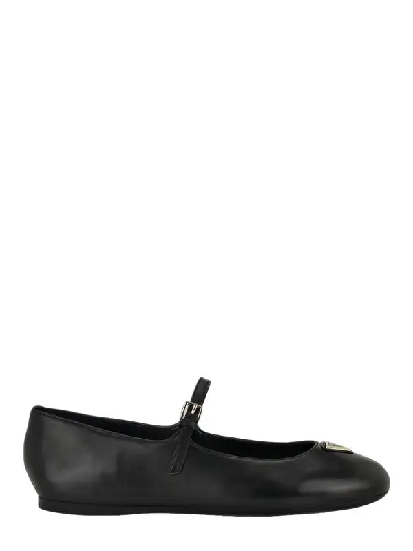Guess Kalida Logo-plaque Ballet Flats - Black