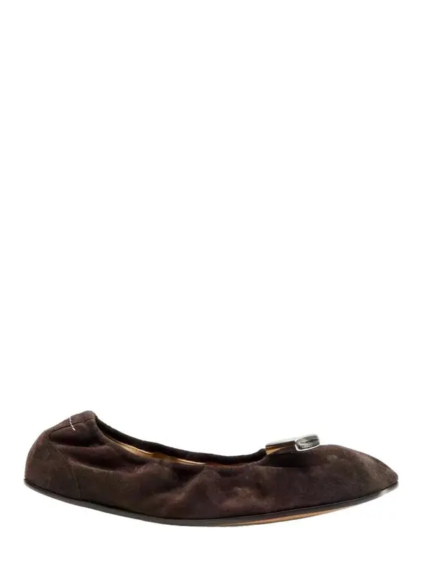 MAISON MARGIELA Anatomic Suede Ballet Flats - Brown