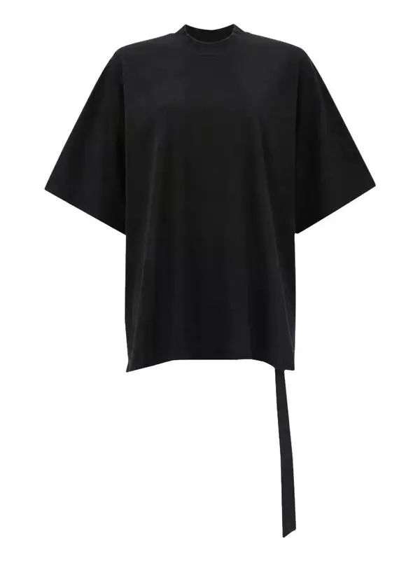 Rick Owens Jumbo Strap Detail Crew Neck T-shirt - Black