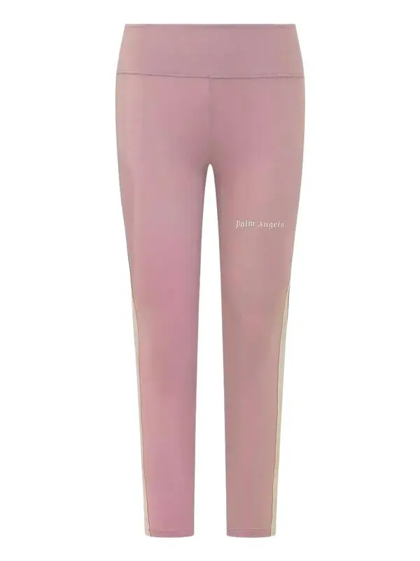 Palm Angels Logo-print Side-stripe Leggings - Pink