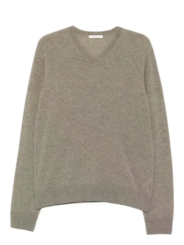 THE ROW Thamm V-neck Sweater - Grey