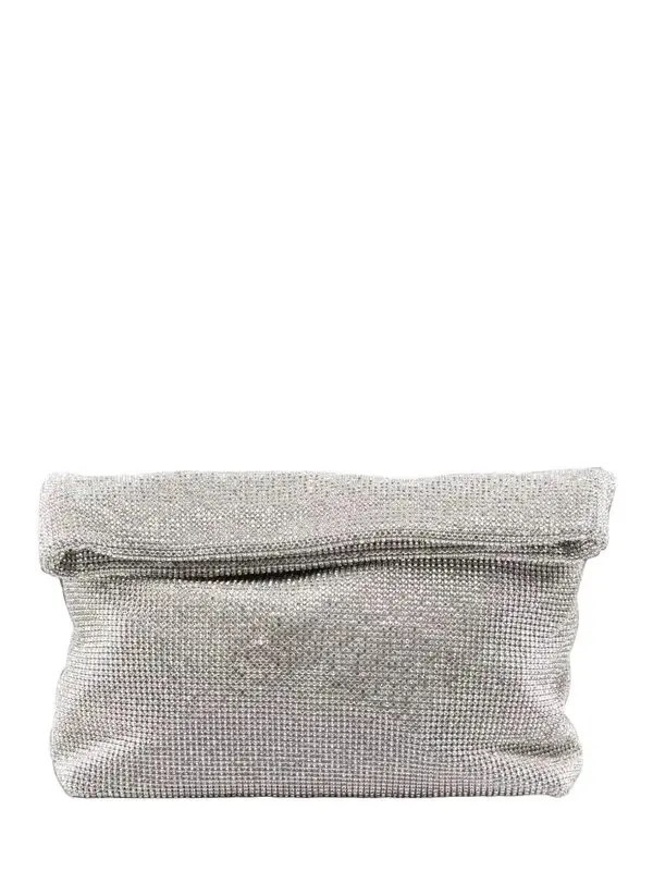 TWENTY FOURHAITCH Crystal Embellished Clutch Bag - Grey