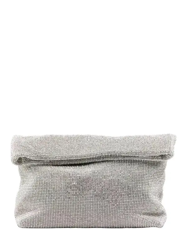 TWENTY FOURHAITCH Crystal Embellished Clutch Bag - Grey